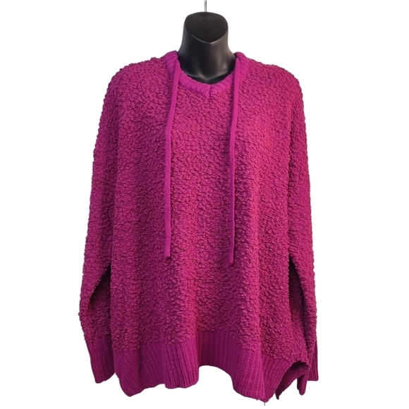 Lala Factory | Sweaters | Lala Factory Womens Purplepink Hooded Sweater ...
